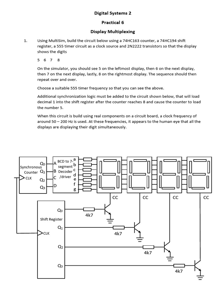 Digital Systems 2 Practical 6A | PDF