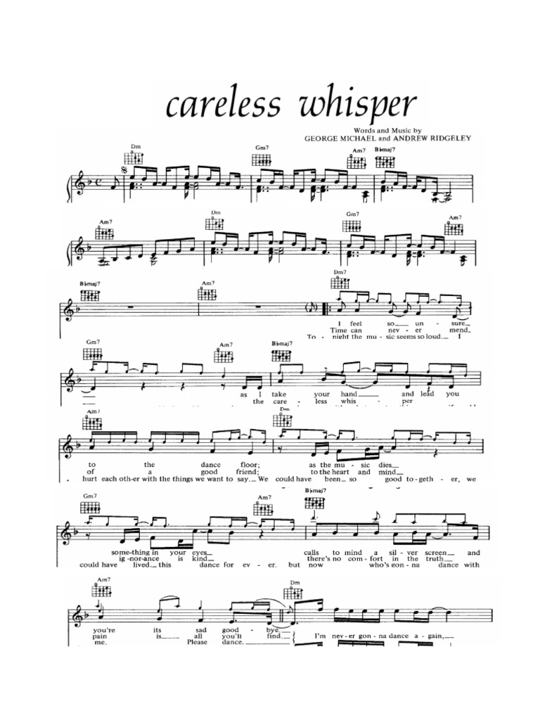 Careless Whisper | PDF
