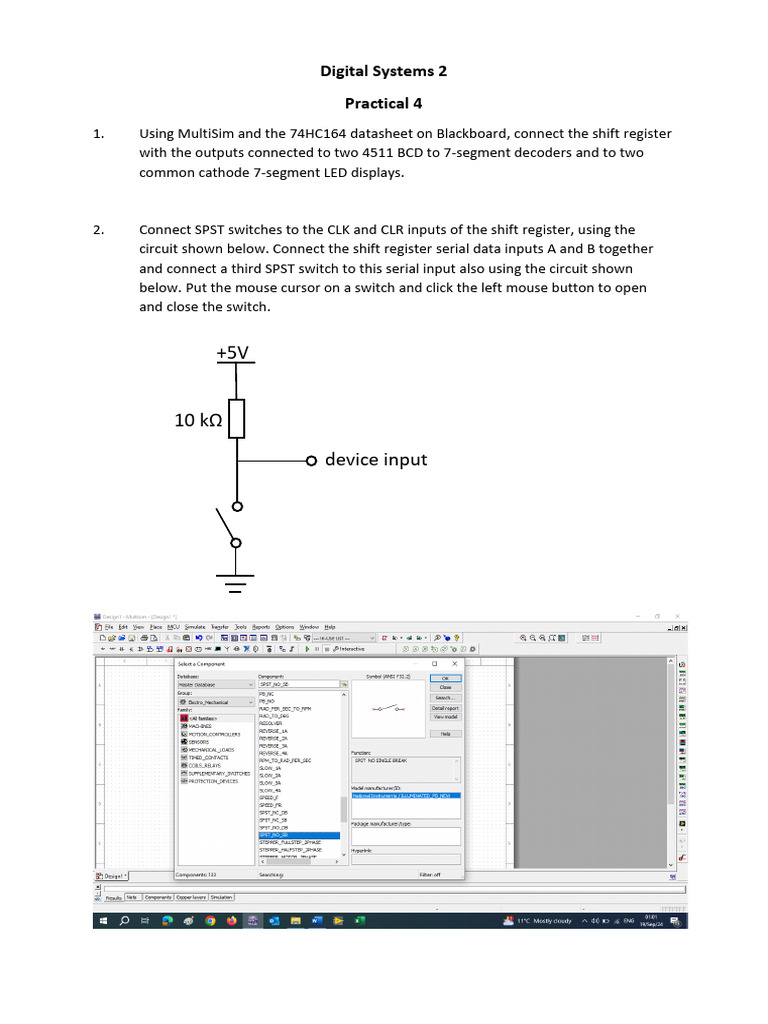 Digital Systems 2 Practical 4A | PDF