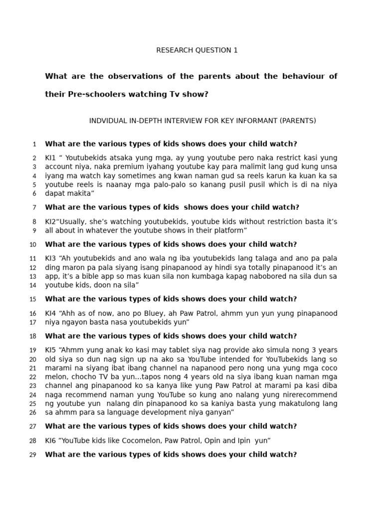 Research Question 1 | PDF