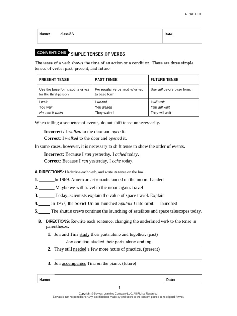 Verb Tense - Copy | PDF | Flight | Astronautics