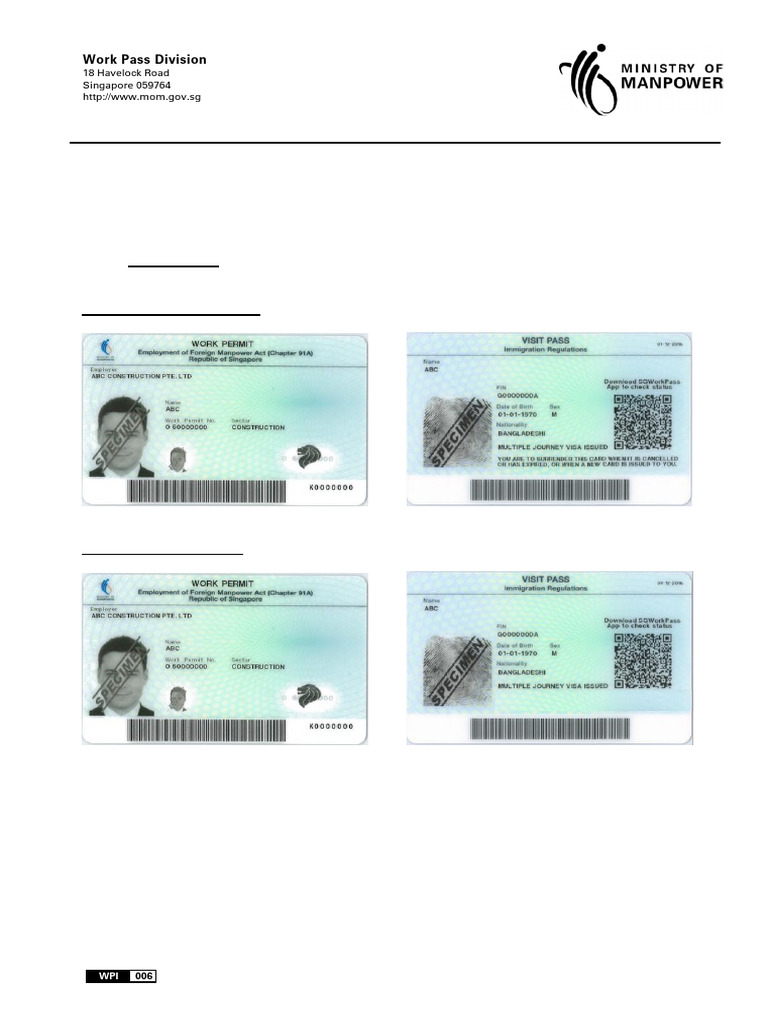 Work Passes and QR Code Issuance | PDF | Immigration | Human Migration
