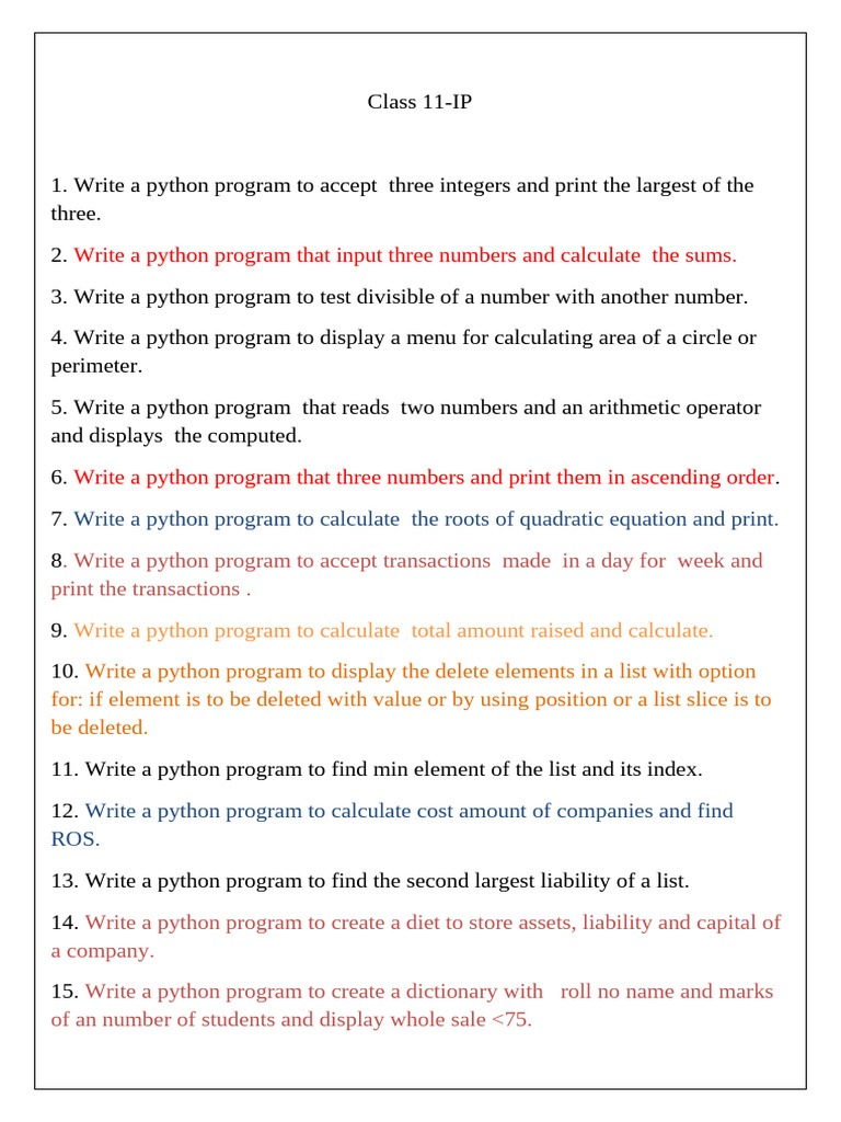 Class XI Record Title | PDF