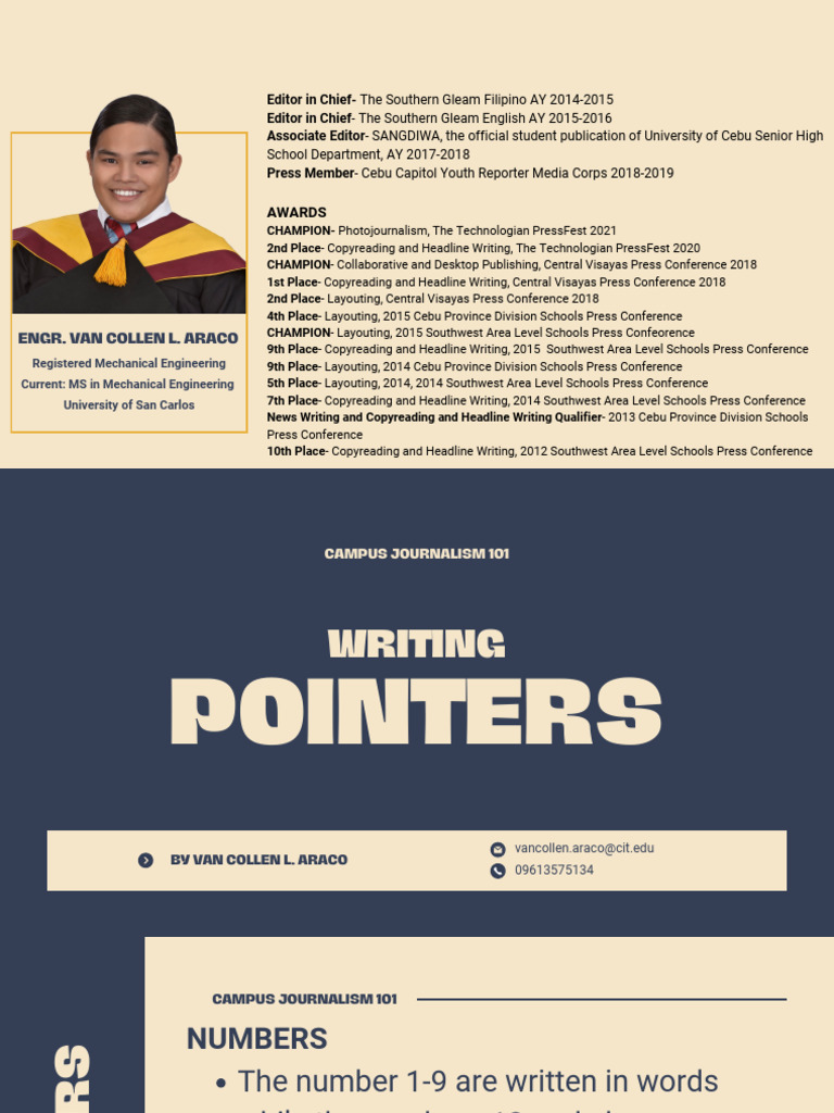 POINTERS IN WRITING | PDF | Linguistics | Language Mechanics