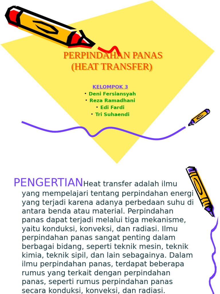 Heat Transfer (Perpindahan Panas) | PDF