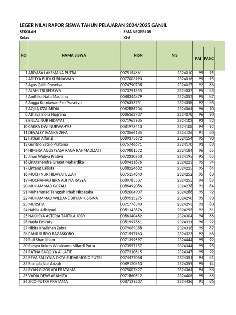 Pasca Pleno Leger - 20241 - XI-6 | PDF