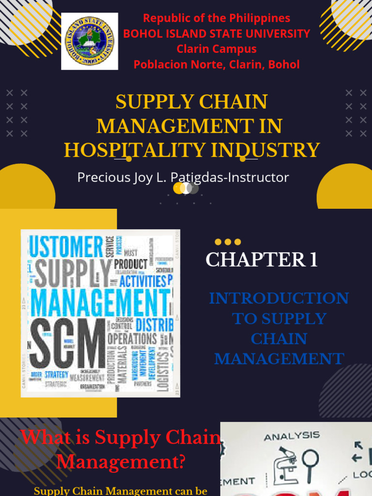 SCM-CHAPTER-1-1 | PDF | Supply Chain | Supply Chain Management