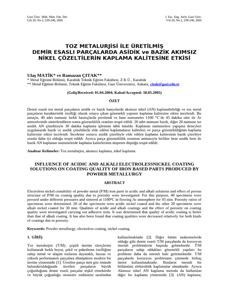 TOZ METALURJ__S__ __LE __RET__LM____ DEM__R ESASLI PAR__ALARDA AS__D__K ve BAZ__K AKIMSIZ N__KEL ...