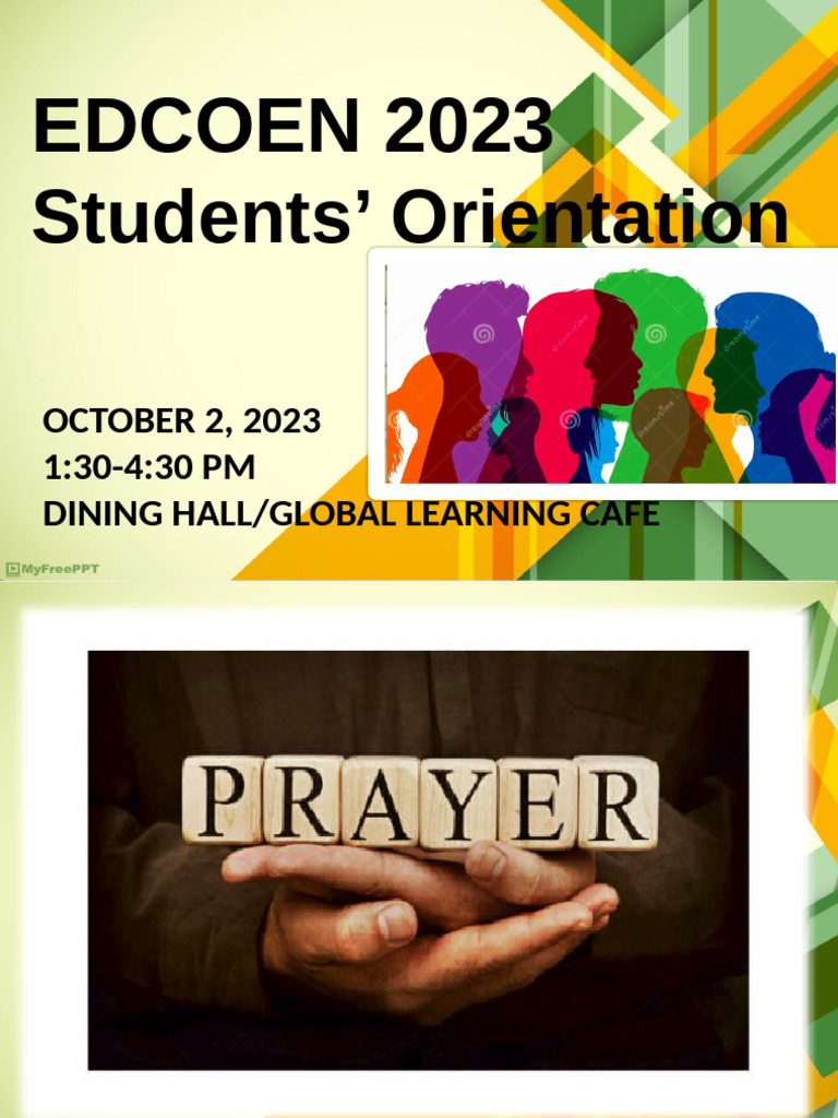 Students Orientation Edcoen 2023 | PDF