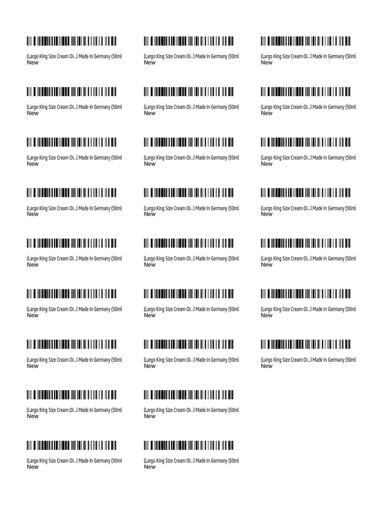 25 Product Lable | PDF