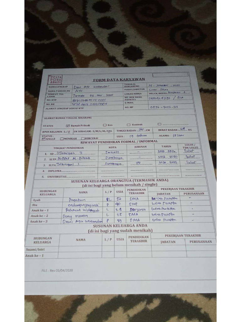 AYU - CREW STORE - KENJERAN 2 | PDF