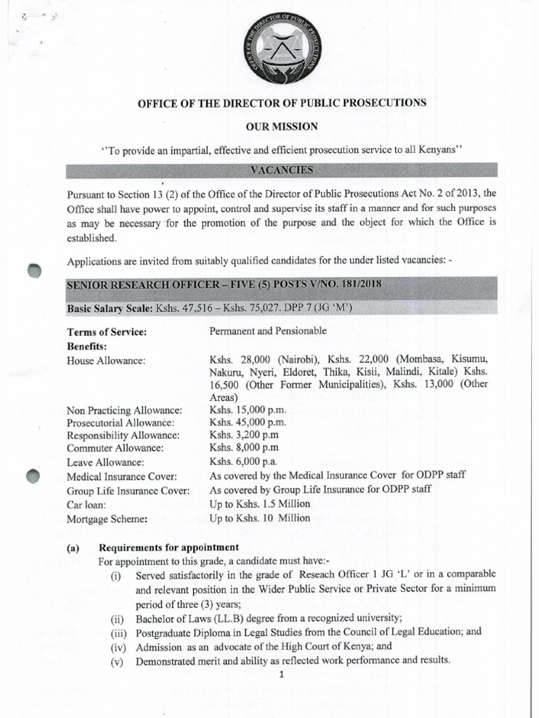 Role Profile Vacant Posts | PDF