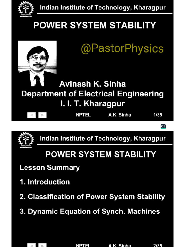 Power Systems Stability | PDF