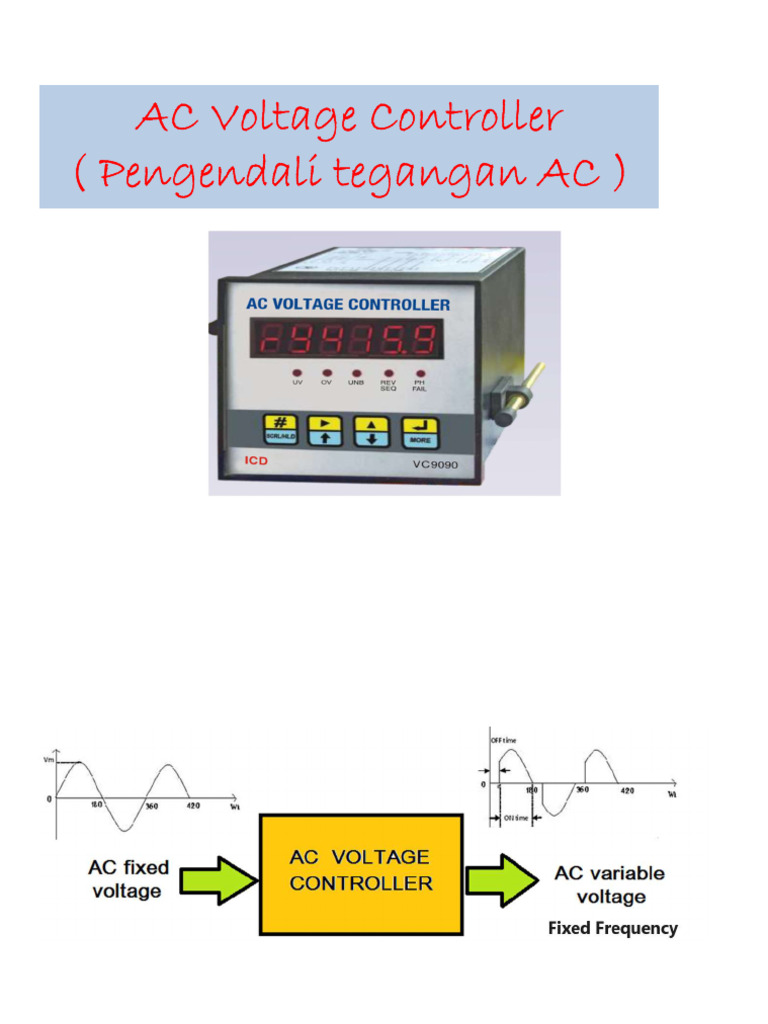 One Phase AC Voltage Controller | PDF