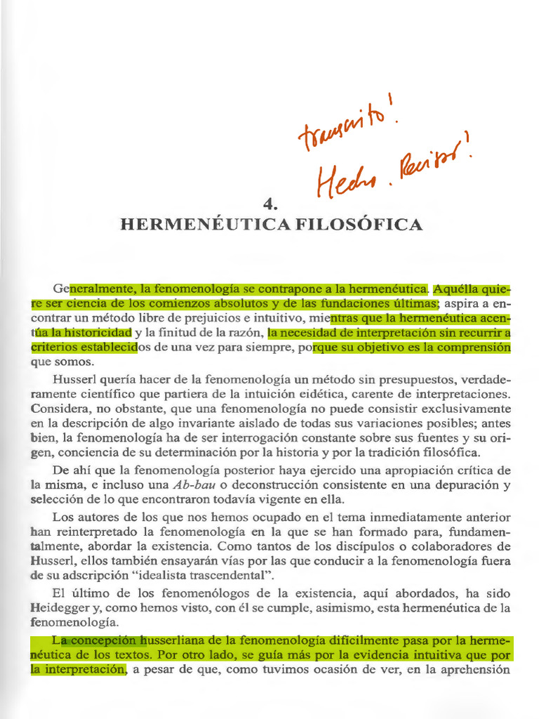 4. Hermeneutica Heideggeriana de La Facticidad | PDF | Martin Heidegger ...