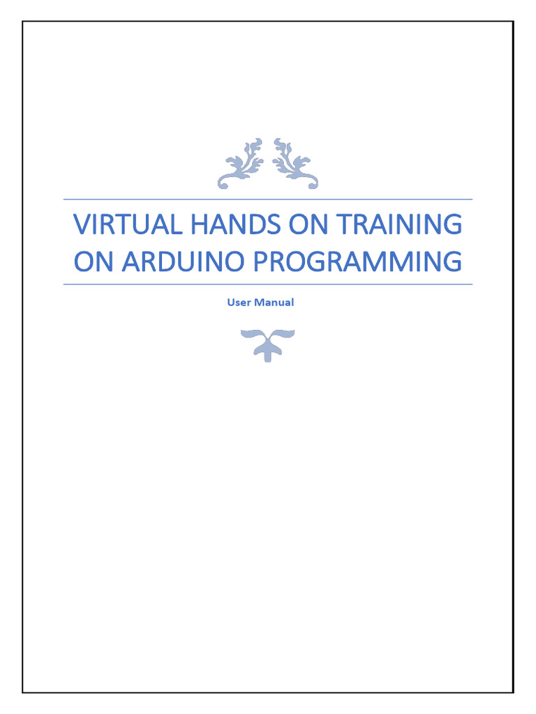 VIRTUAL HANDS ON TRAINING ON ARDUINO PROGRAMMING | PDF | Arduino | Computer Engineering
