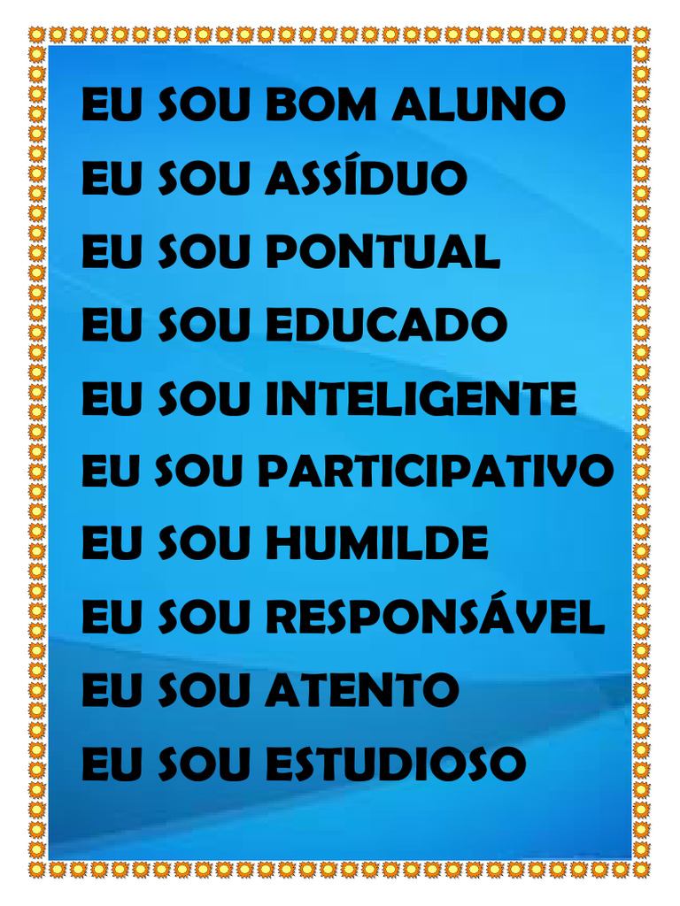 Eu Sou Bom Aluno | PDF