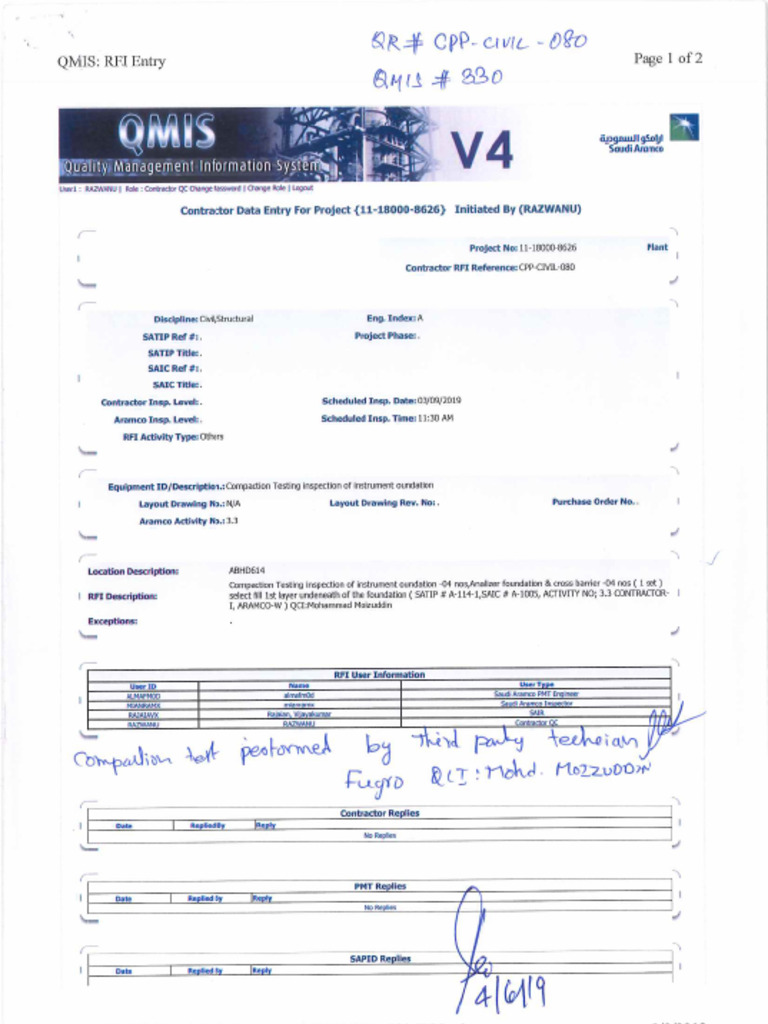 QR#CPP Civil 080 - Qmis#330 | PDF