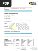 Rockwool Stone Wool Safety Sheet | PDF | Waste | Chemistry