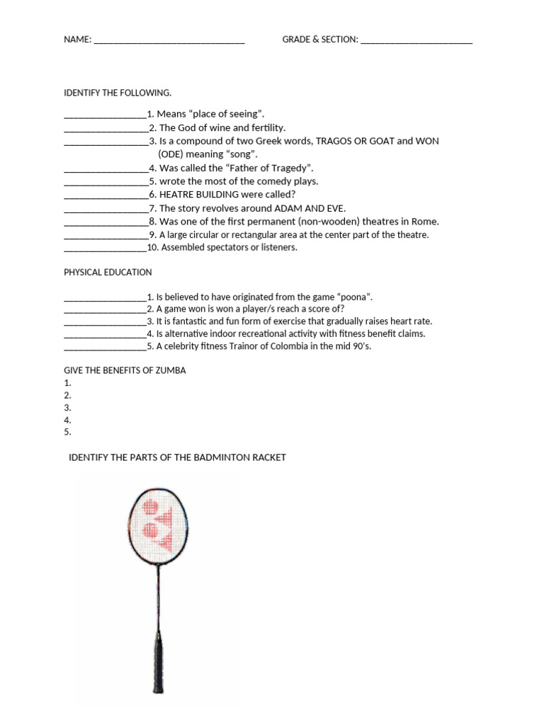 LONG QUIZ | PDF