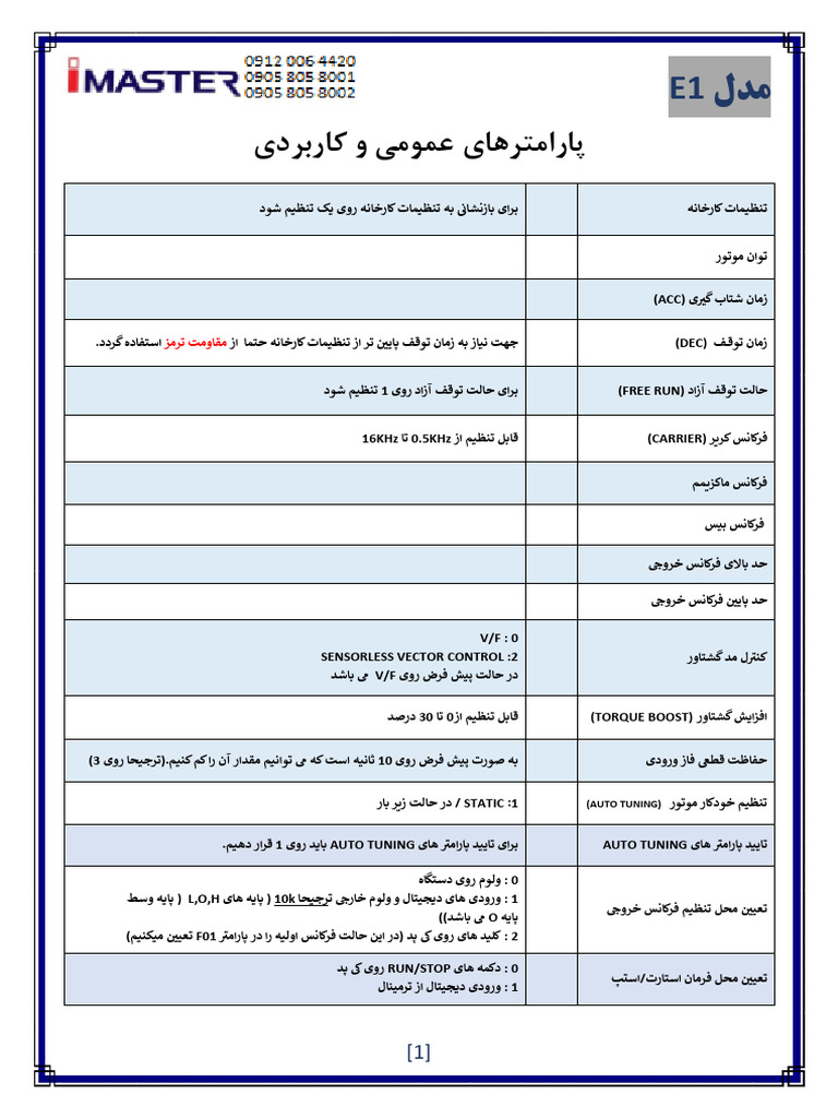 E1-General Manual Imaster | PDF
