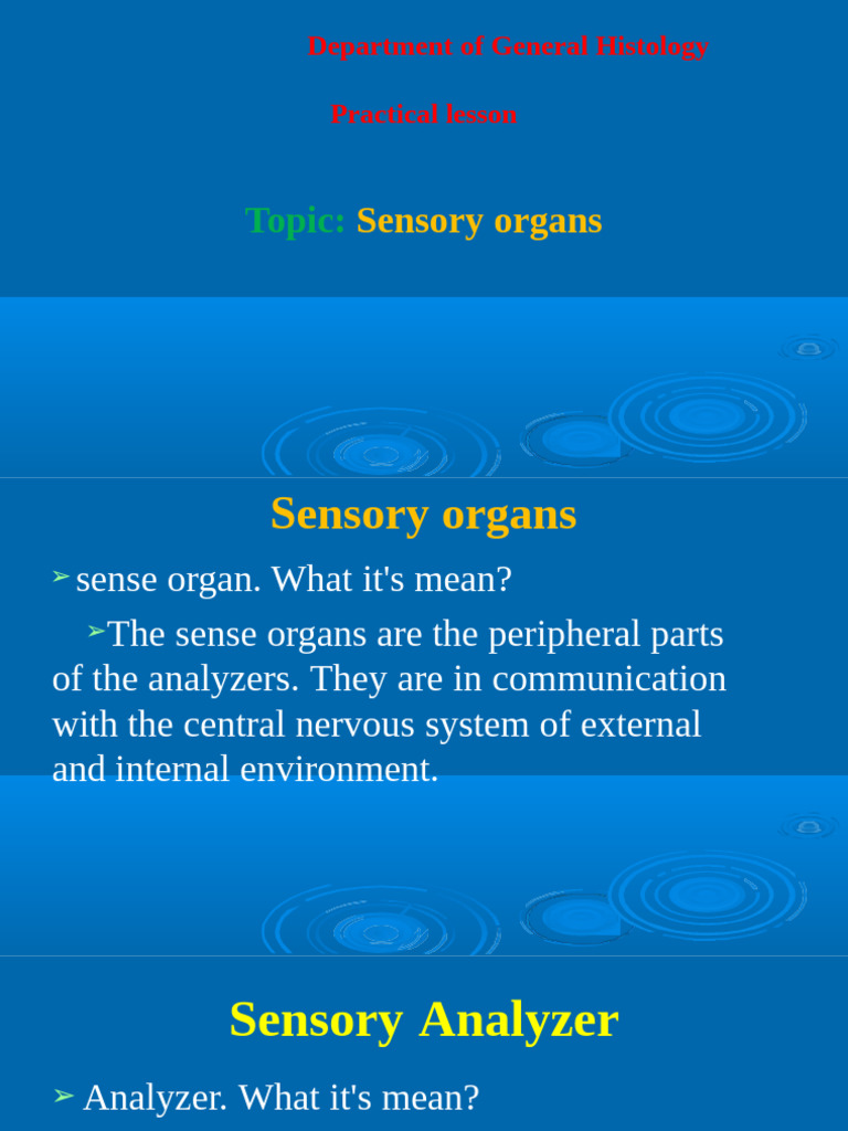 Overview of Sensory Organs | PDF | Ear | Eye