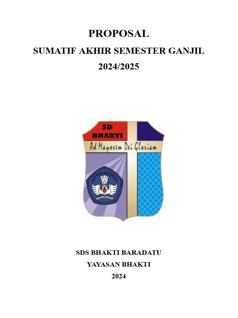 PROPOSAL SAS Ganjil 2024 - 2025 | PDF