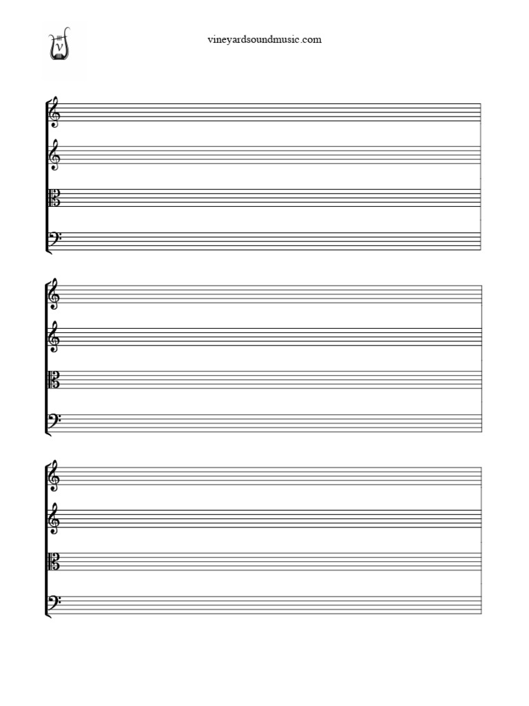 Staff Paper String Quartet | PDF