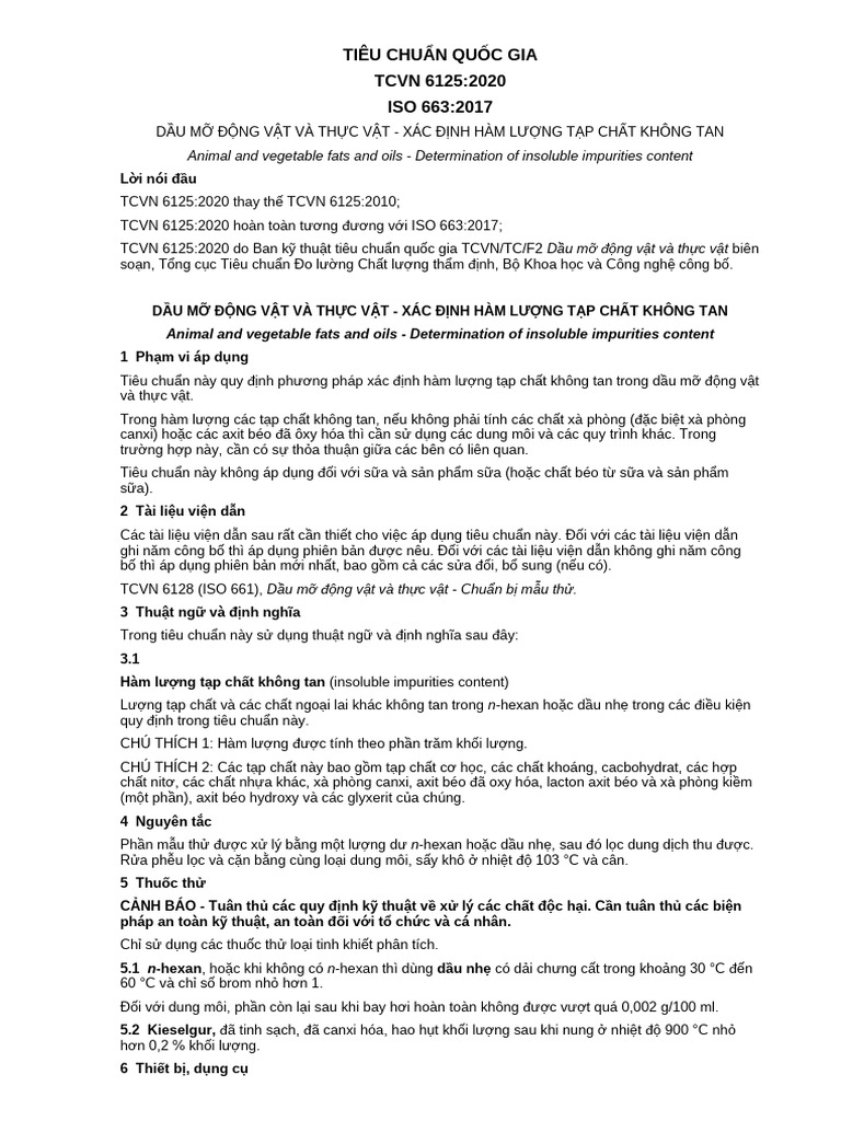 TL - TCVN.0054 - TCVN 6125 - 2020 | PDF