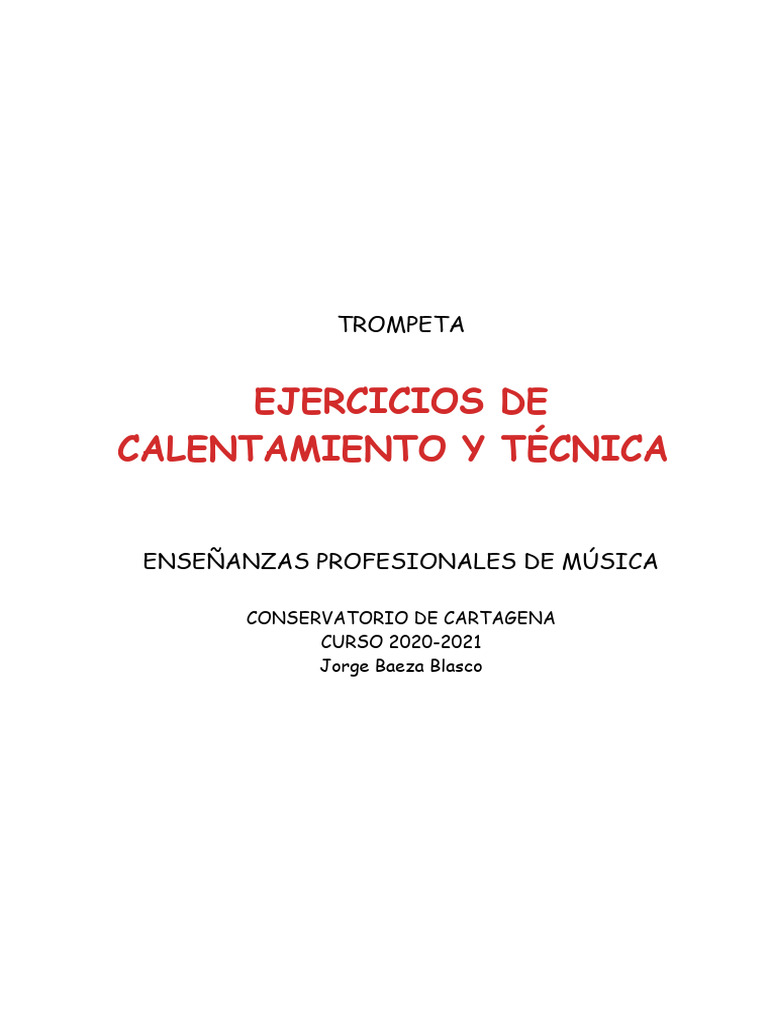 CALENTAMIENTO Y TÉCNICA EEPP | PDF