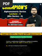 Alphabetic Series (Logical Reasoning) With Exercise - 1 | PDF | Notation | Writing