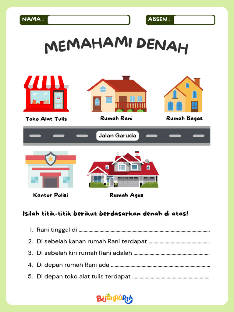 Denah Rumah dan Sekolah Kelas 3 SD | PDF