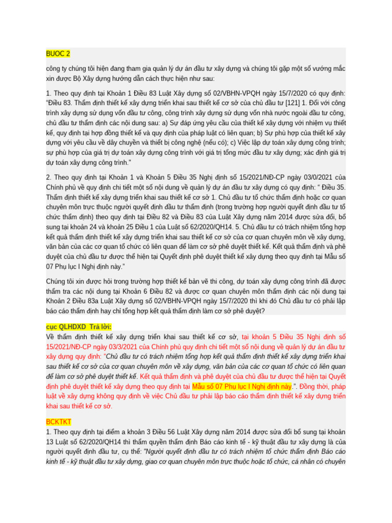 Quy Dinh Tham Dinh B2 | PDF