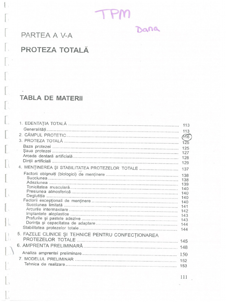 Proteza Totala Partea I | PDF