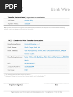 NCB Wire Transfer Instructions | PDF