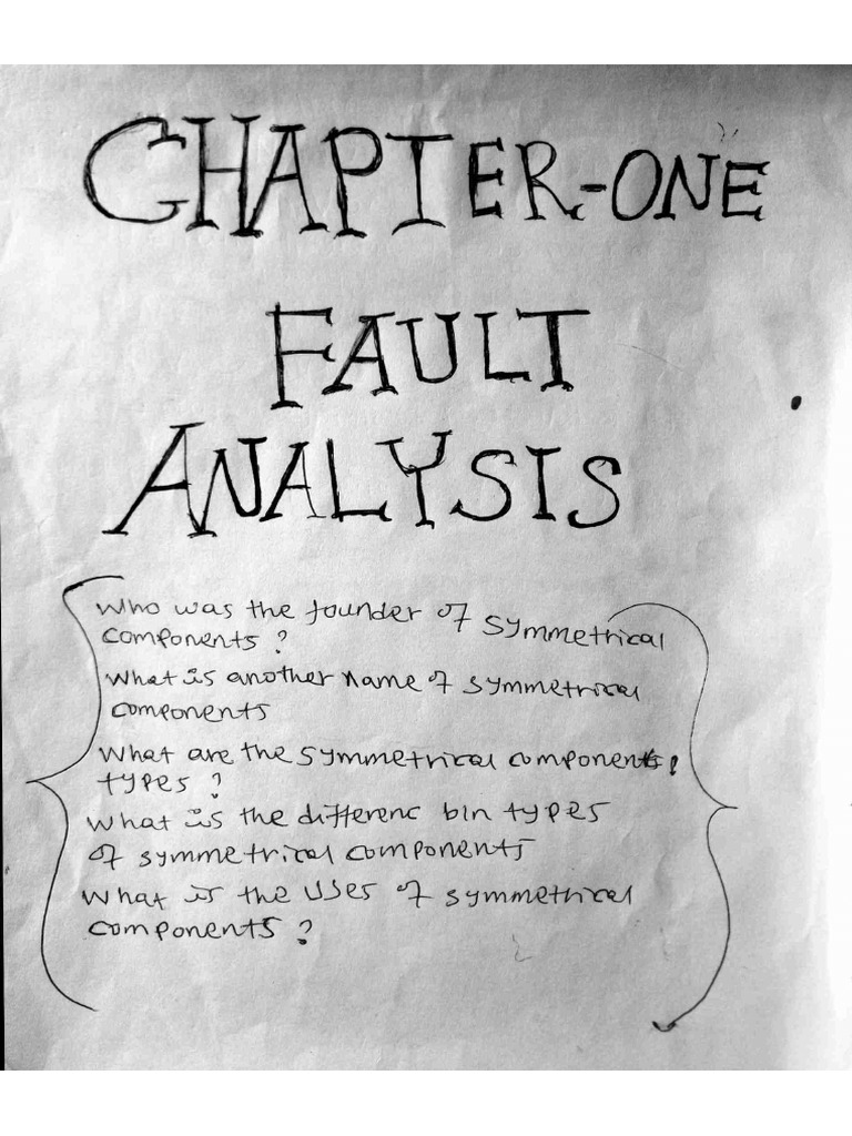 Falut Analysis for Basic | PDF