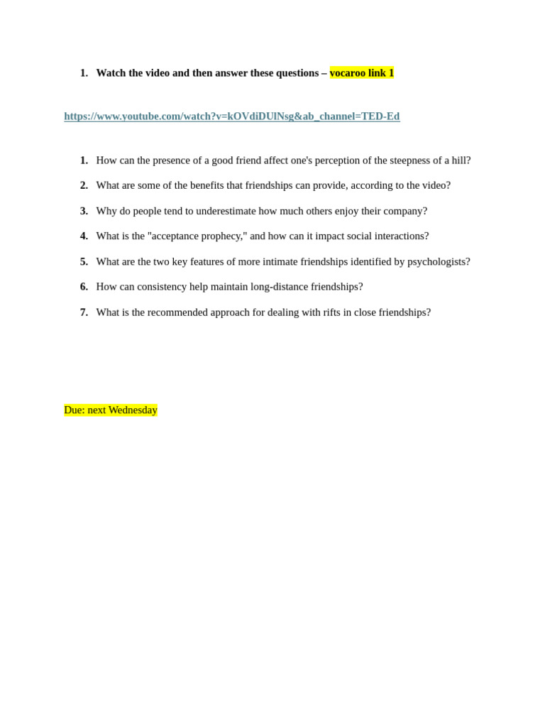 F4 - How Some Friendships Last - and Others Don't - January 15th | PDF