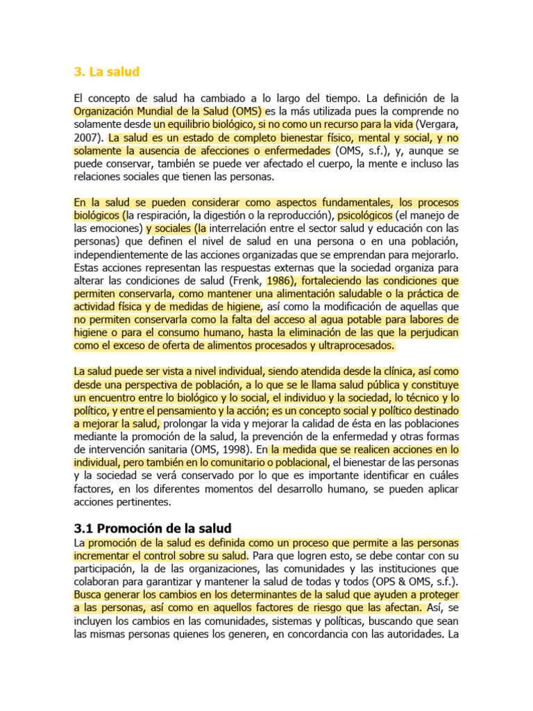 Módulo 1 - Tema 3 La Salud | PDF | Obesidad | Asistencia sanitaria ...