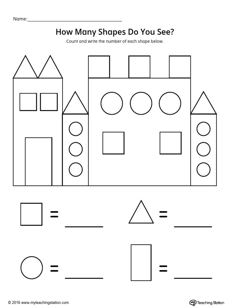 Mts Count The Shape Show Many Do You See | PDF