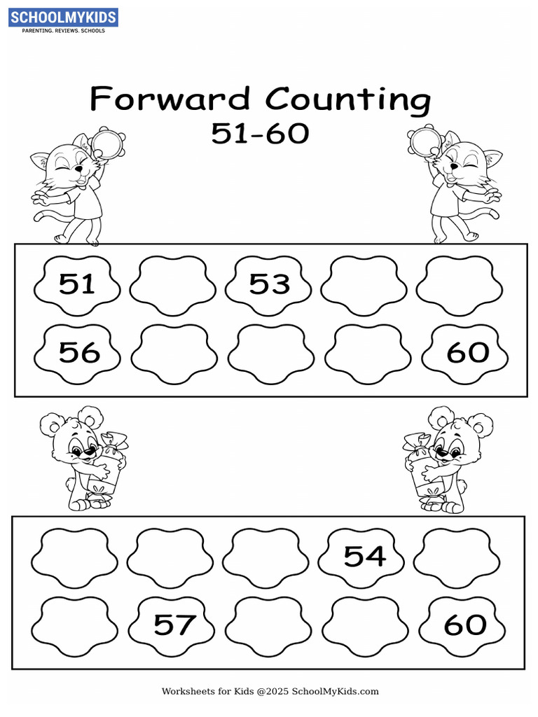 Forward Counting 51 To 60 w7001599 | PDF