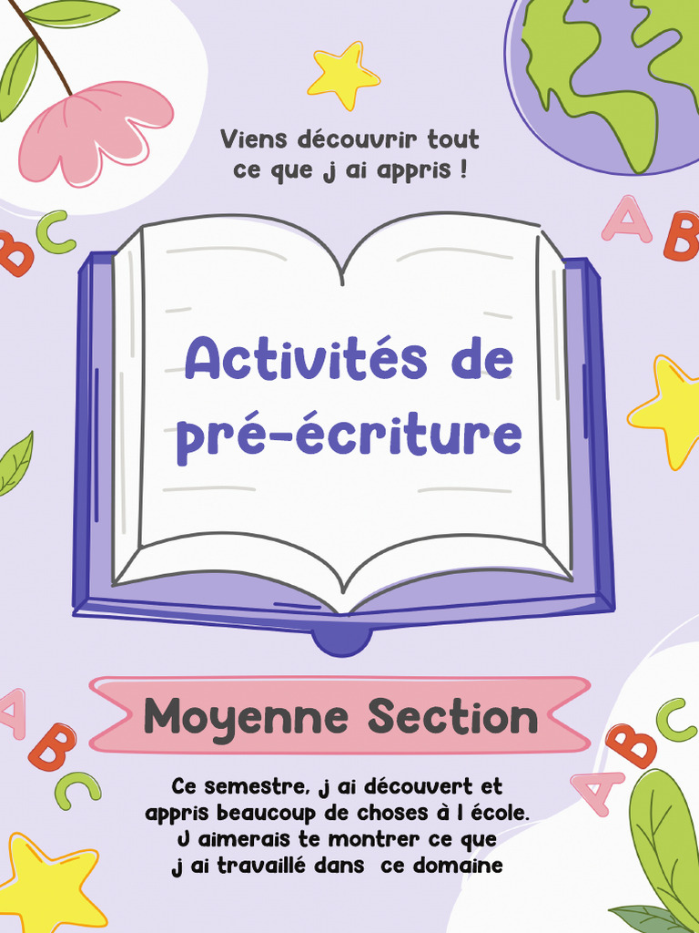Activités de pré-écriture en Moyenne Section | PDF