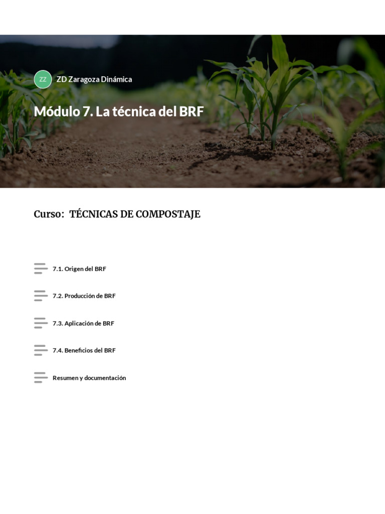 Módulo 7 La técnica del BRF | PDF | Los bosques | Suelo