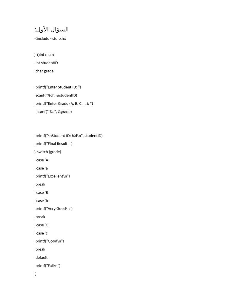 C Program for Student Grades and Matrix Sum | PDF