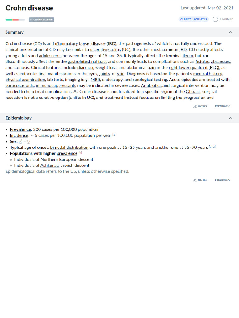 Crohn Disease | PDF