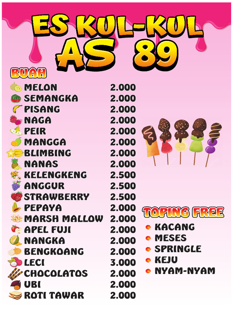 Menu Kulkul A3+ | PDF