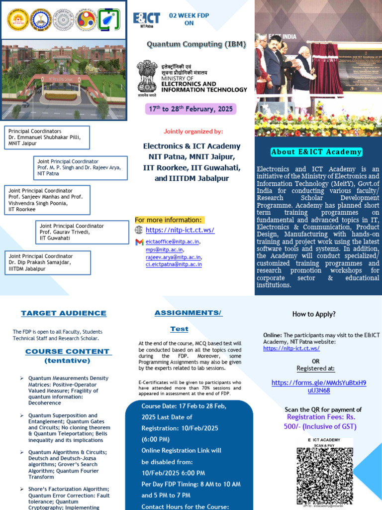 Joint FDP - E&ICT - Quantum - Computing (IBM) | PDF | Quantum Computing | Theoretical Physics