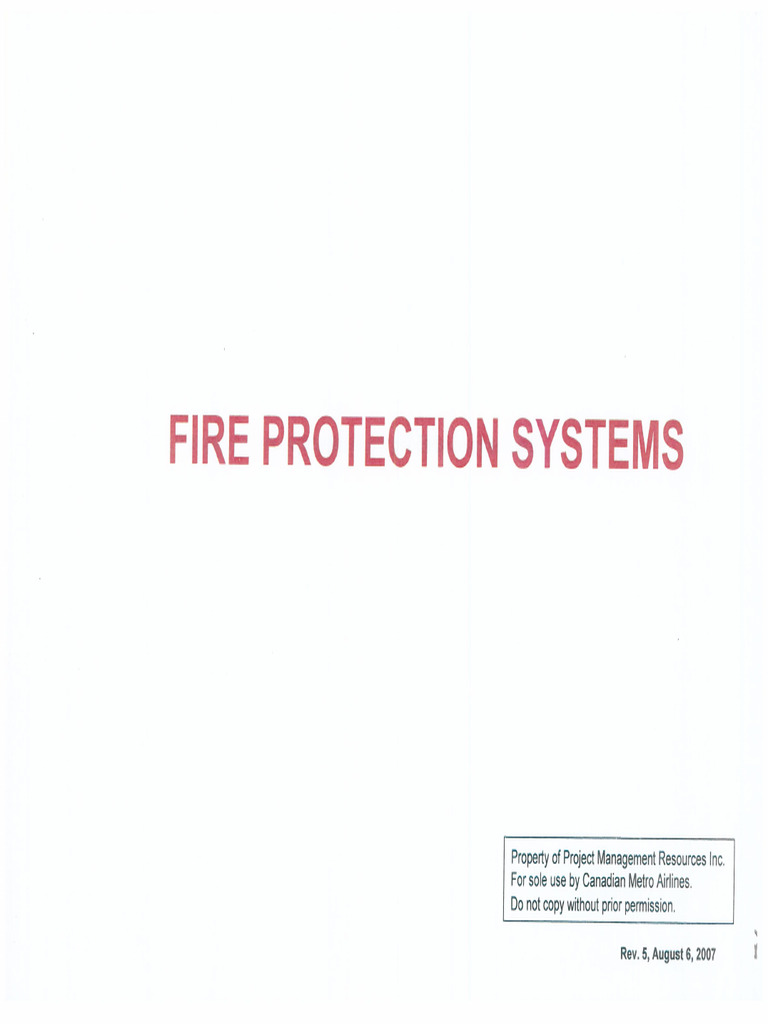 Fire Protection System | PDF