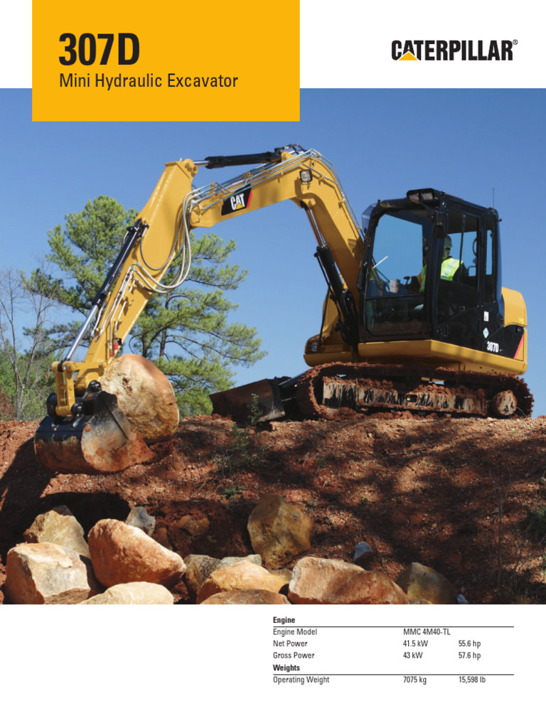 CAT 307d-2008(a40) | PDF | Engines | Vehicles
