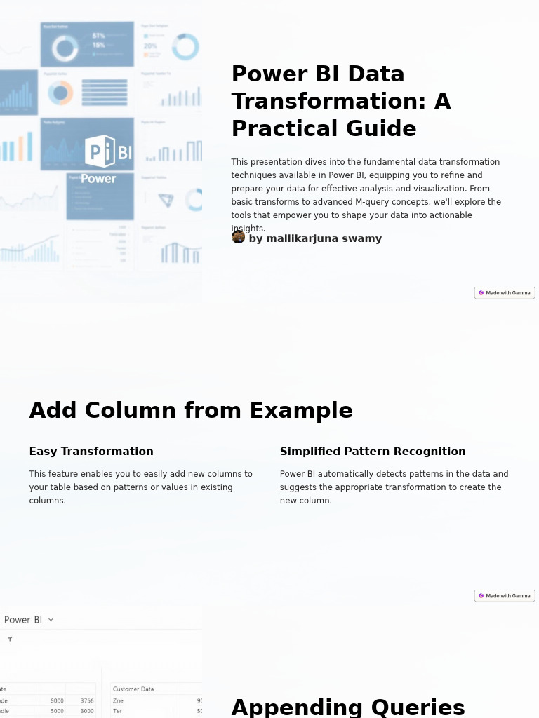 Power BI Data Transformation Guide | PDF | Data | Microsoft Excel