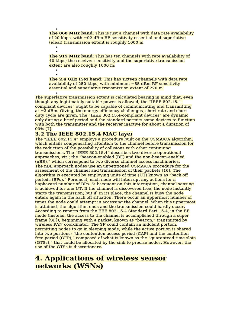 The 868 MHz band | PDF | Wireless Sensor Network | Computer Networking